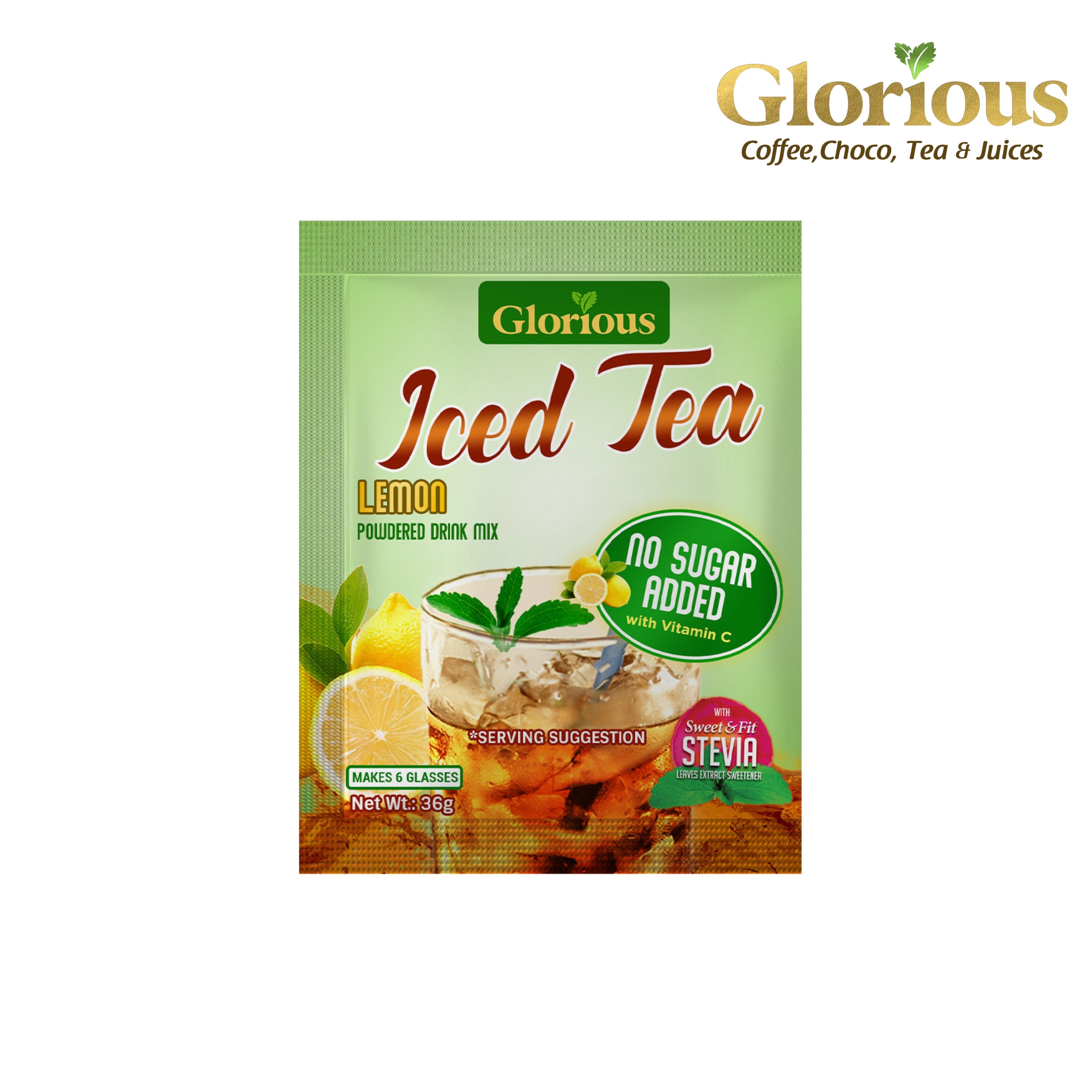 Glorious Iced Tea Lemon Tea 36g x 10 sachets – Likha Collab