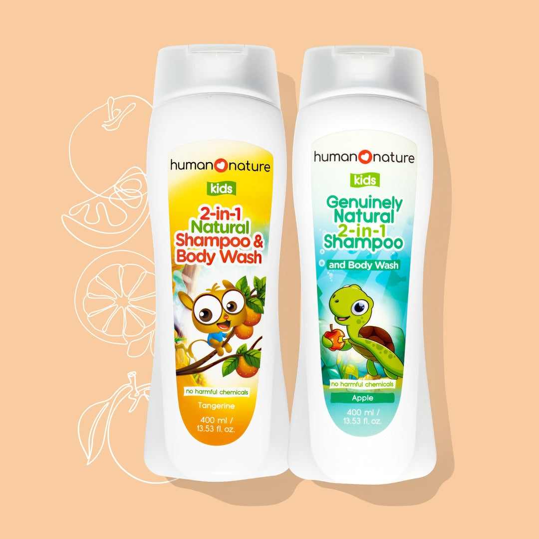 180mL Kids Shampoo & Bodywash Tangerine Tarsier and Apple Pawikan ...